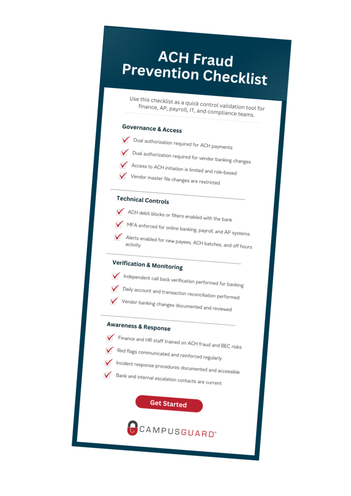 ACH Fraud Prevention and Detection | CampusGuard